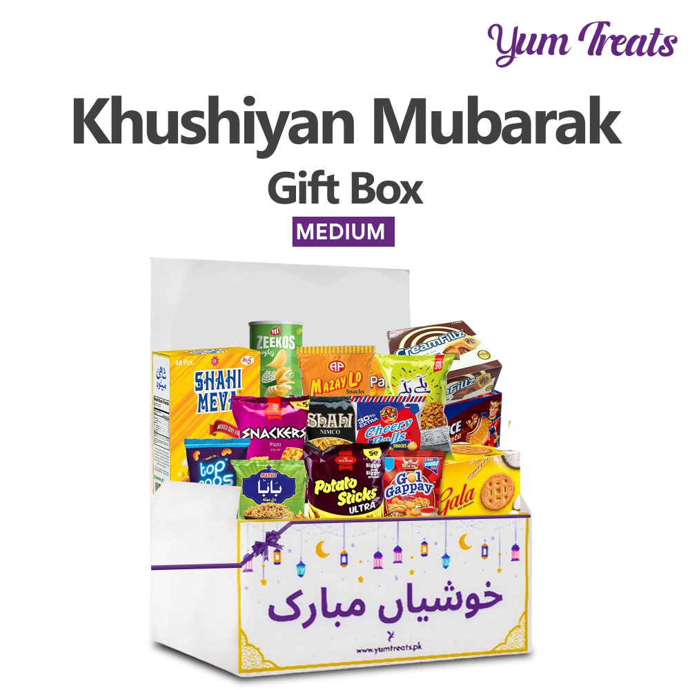 Khushiyan Mubarak Gift Box - Medium – Yum Treats