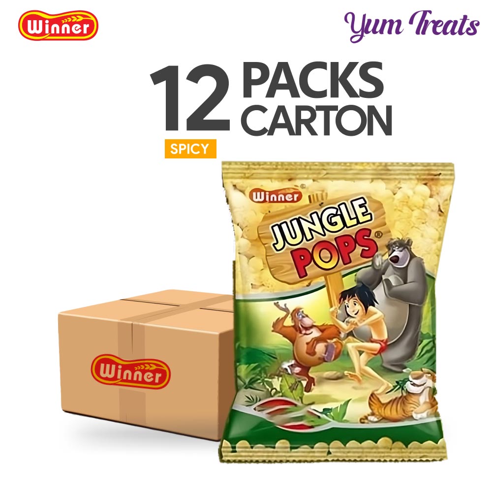 Winner Jungle Pops – Spicy & Crunchy Masala Puffs – Yum Treats
